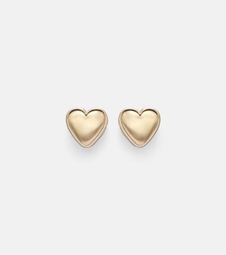 Roxanne First Ohrringe Puffy Heart aus 14kt Gelbgold