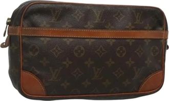Louis Vuitton Pre-owned Toile pochettes-minaudieres - Femme - Pre-owned - Brun - Taille: ONE Size