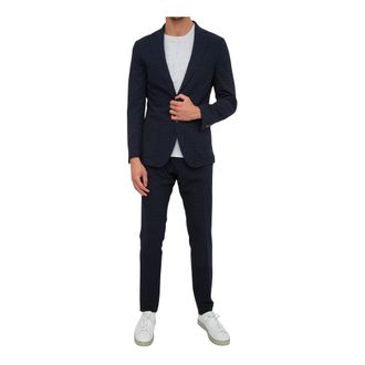 Eleventy Single Breasted Suit Jogger Pants - - Suits - Herren - Blau - 2XL