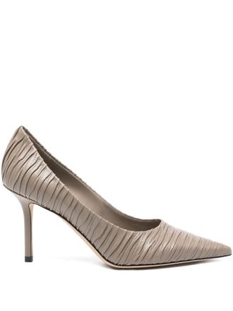 Jimmy Choo London escarpins Love 80 mm à bout pointu - Gris