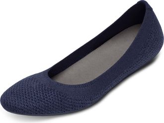 Allbirds Damen Tree Breezer, Strick-Ballerinas, Slip-On-Alltagsschuhe, runde Zehenschuhe, maschinenwaschbar, aus nat&uuml;rlichen Materialien hergestellt, Hazy Indi