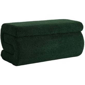 Sweeek Design Bank mit Boucl&eacute;-Bezug 1-2 Pl&auml;tze