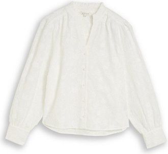 Tom Tailor Langarmbluse Blusen & Shirts Loose Fit Bluse mit Stickerei