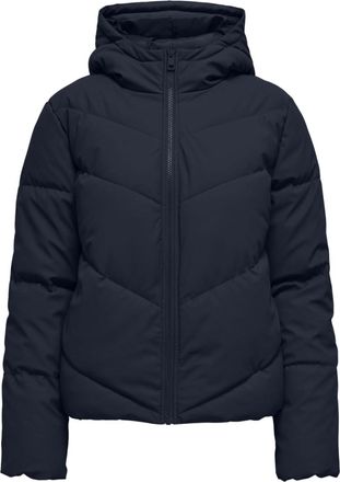 Jacqueline de Yong JdY Damen Jdyarnhem Water Rep Short Puffa OTW Noos, Dark Sapphire, m