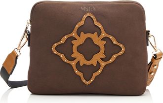 Usha Womens Crossbody Bag, Dunkelbraun