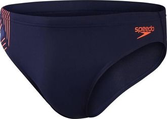Speedo Badehose TECH PNL 7CM BRF AM NAVY/ORANGE