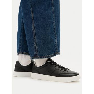 Tommy Hilfiger Sneakers Tommy Hilfiger Th Heritage Court Sneaker Ltr FW0FW09028 Schwarz