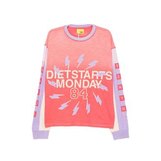 Diet Starts Monday Logo-print Panelled Sweater