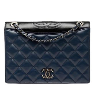 Chanel Ballerine Flap Pre-owned - Femme - Pre-owned - Bleu - Taille: ONE Size