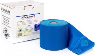 Theraband Latexfreies &Uuml;bungsband 22,85 m Blau | Sehr schwer, OneSize