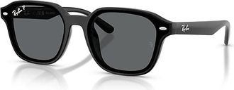 Ray-Ban Rb4458d Sonnenbrillen Schwarz Fassung Grau Glas Polarisiert 65-18