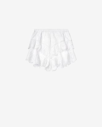 Isabel Marant Short Jocadia - Femme - Blanc - Taille 34 - Marant Étoile