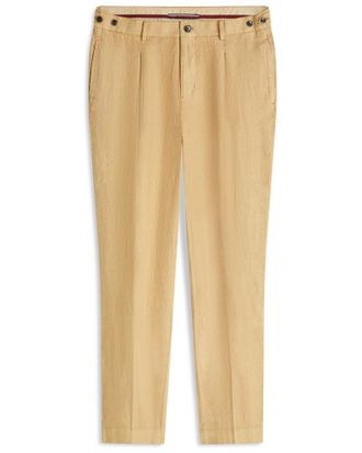 Tommy Hilfiger Vorgewaschene Leinenhose New York Label, Tapered Fit in