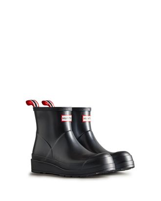 Hunter Gummistiefel HUNTER Play Short Nebula, Damen, Gr. 39, schwarz, Synthetik, Schuhe Gummistiefel, wasserdicht
