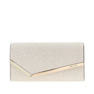 Jimmy Choo London Emmie glittered pouch Woman One Size