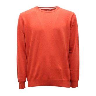 KANGRA Kaschmirpullover in orangefarben - - Knitwear - Herren - Orange - XL