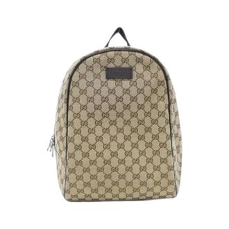 Gucci unisex, Pre-owned, Brun, Taille: ONE Size Sac &agrave; dos en toile GG Pre-owned