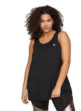 Zizzi Active by Pantalon dentra&icirc;nement pour femme avec col rond Taille grande taille, Noir, 52/54