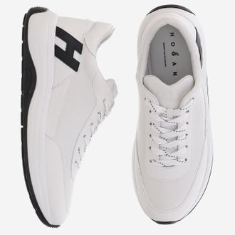 Hogan Mens Sneakers Hi-Light Nappa Leather White Trainers