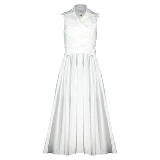Patou Drapiertes Midikleid - - Dresses - Damen - Wei&szlig; - L