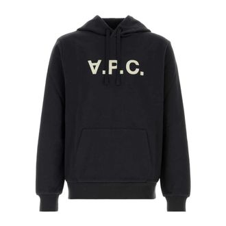 A.P.C. Stretch Cotton Sweatshirt - - Sweatshirts & Hoodies - Herren - Schwarzk - S