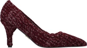 Prada Femmes Escarpin Tissu Rouge/Violet