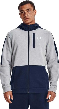 Under Armour Threadborne Hoodie mit durchgehendem Rei&szlig;verschluss f&uuml;r Herren (Grau)