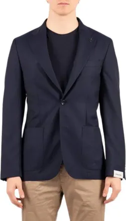 Paoloni Homme, Vestes, Bleu, Taille: 3XL Giacca