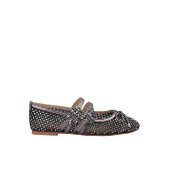 Alma En Pena Ballerina Netz Schnallen Strass - - Shoes - Damen - Grau - 41 EU