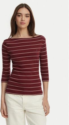 Tommy Hilfiger Bluse New Cody WW0WW40589 Rot Slim Fit