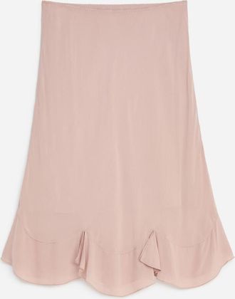 Arket Midirock Mit Volantsaum -Rosa
