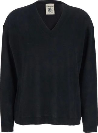 Semicouture Femme, Pulls, Noir, Taille: 36 FR Pull en Laine Noir Aw25