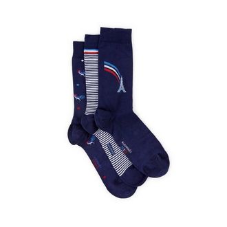 Bleuforêt Coffret de 3 chaussettes en coton