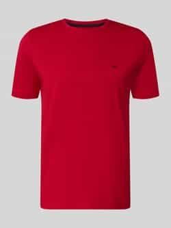 Fynch-Hatton T-Shirt mit Rundhalsausschnitt und Label-Stitching