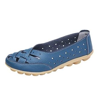 Generic G&eacute;n&eacute;rique Ballerines Femme Petit Talon Confortable Ballerine Plates Bout Ferm&eacute; Chaussures &agrave; Enfiler Pied Large Chaussures Travail Antid&eacute;rapant Maille 