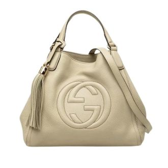 Gucci Pre-owned Soho Satchel - Femme - Pre-owned - Beige - Taille: ONE Size