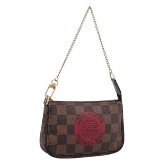 Louis Vuitton Pre-owned Damier Ebene Pouch - Femme - Pre-owned - Brun - Taille: ONE Size