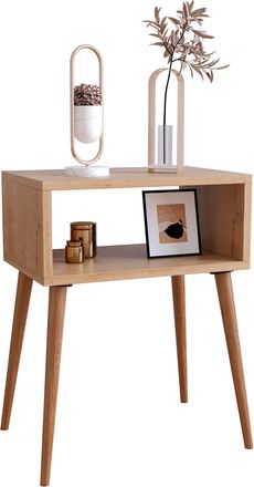 VCM Nachtschrank | Beistelltisch | Nachttisch | Maße ca. H. 60 x B. 45 x T. 30 cm - Singol M