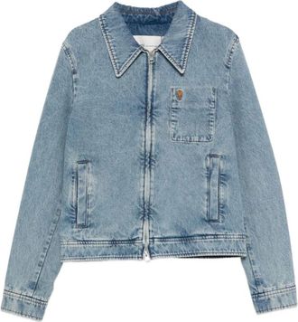 Ami Homme, Vestes, Bleu, Taille: L Veste Zipp&eacute;e Ami De Coeur Contrast&eacute;e