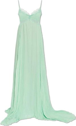 Blumarine Femme, Robes, Vert, Taille: 36 FR Robe avec Insertions de Dentelle