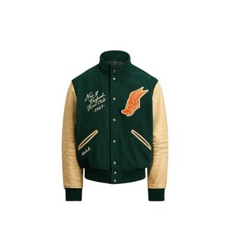 Polo Ralph Lauren Blouson col montant en laine m&eacute;lang&eacute;e