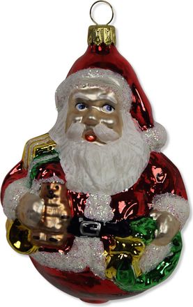 Lauschaer Glas Spielzeugweihnachtsmann rot Christbaumschmuck mundgeblasen,handdekoriert Original