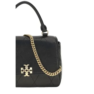 Tory Burch Charlie Top Handle Bag - Black