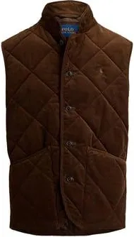 Polo Ralph Lauren Gilet sans manches matelass&eacute; en velours de coton