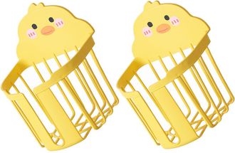 NUOBESTY 2 Stück Wandmontierter Toilettenpapierhalter Aufbewahrungsfach ohne Bohren Platzsparend Elegantes Design Praktisches Badzubehör für Einfache Wandmonta