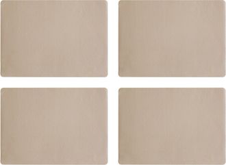ASA Selection Leder Tischset, Stone 46 x 33 cm, Lederoptik (4 Stück)