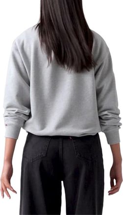 Levi's Damen Heritage Sweatshirt mit Rundhalsausschnitt Garment Dye Potpourri Pink XS