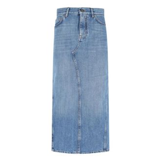 Givenchy Blaue Denim-Rock mit Taschen - - Skirts - Damen - Blau - 2XS