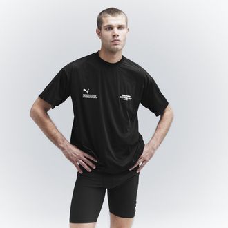 Puma x ANOTHER COTTON LAB Sunday Running Club T-Shirt Unisex, Kleidung, Schwarz, M