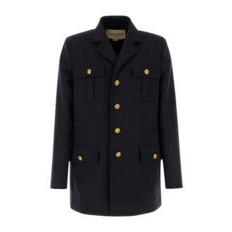 Valentino Garavani Marineblauer Wollblazer - - Suits - Herren - Blau - L